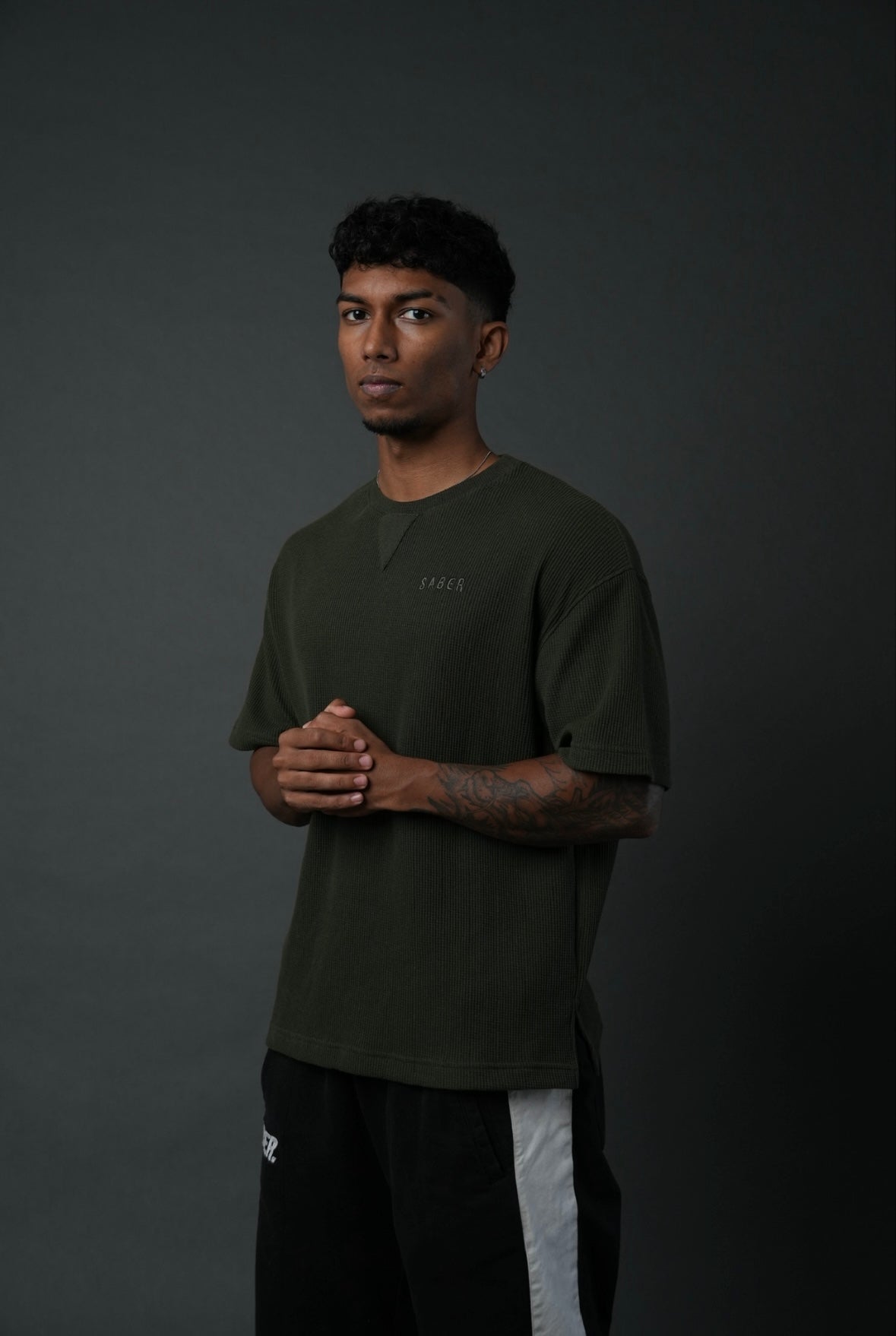Russel Waffle Tee [Olive] – Saber And Sacrifice